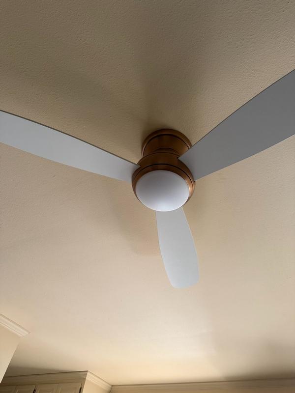 Generation Lighting Orbis 52 Hugger LED 52-in Satin Brass with Matte ...