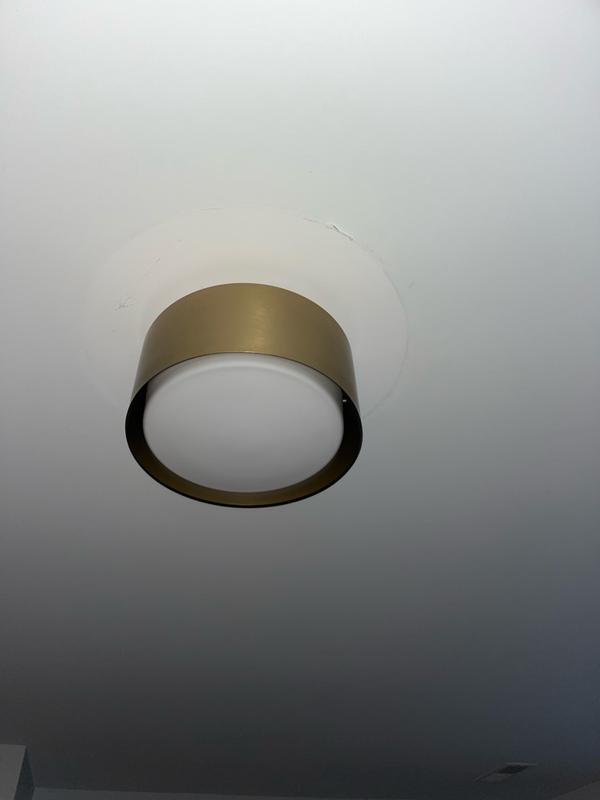 Scott Living Dartmore 10-in Brushed Nickel Indoor 1 -Light Flush Mount ...