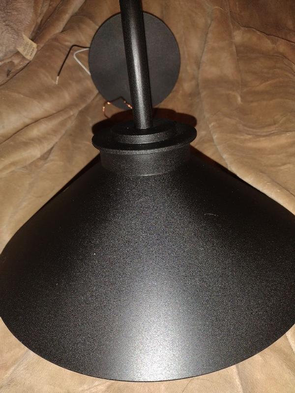 Generation Lighting Modern Barn Light 10.5-in H Black Hardwired Dark ...