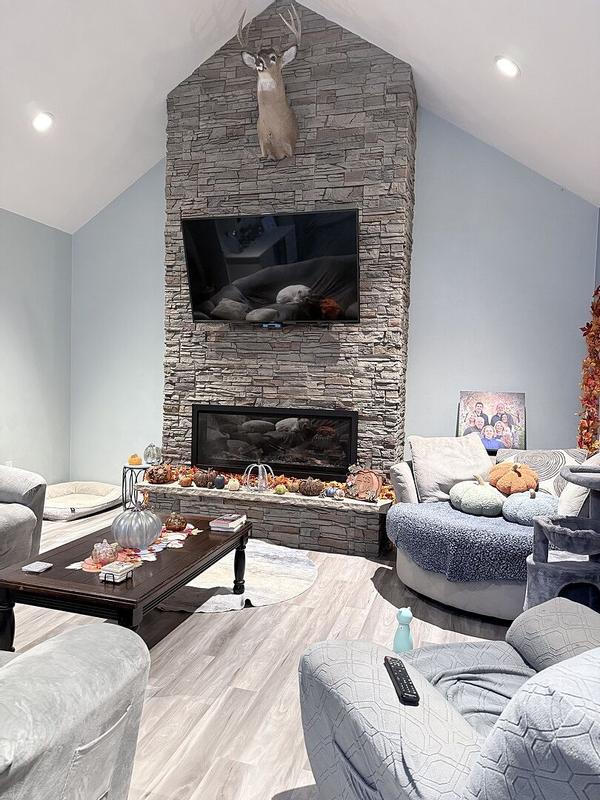 GenStone Stacked Stone Panel 3.20 Square feet Kenai Faux stone veneer ...