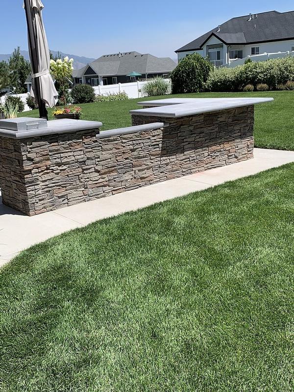 GenStone Stacked Stone Inside Corner 2.82 Square feet Kenai Faux stone veneer in the Stone ...