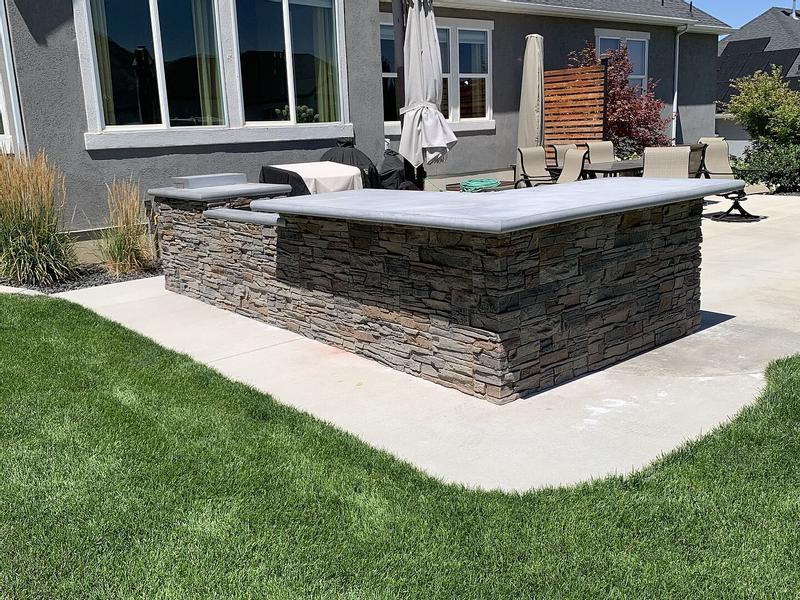 GenStone Stacked Stone Inside Corner 2.82 Square feet Kenai Faux stone veneer in the Stone ...