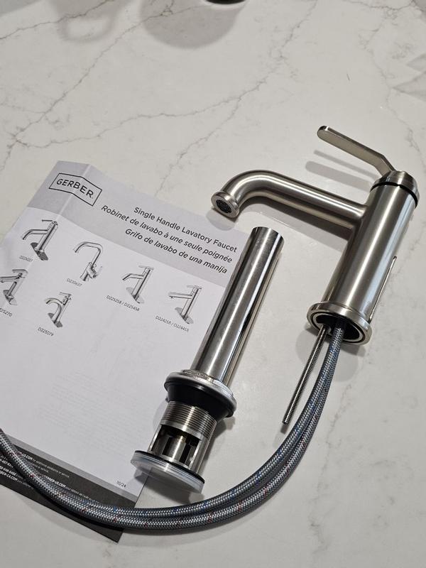 Gerber Brushed Nickel Single hole 1-handle WaterSense High-arc ...