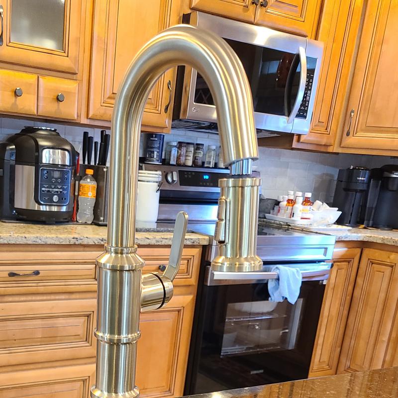 Gerber Stainless Steel Single Handle Bar and Prep Kitchen Faucet with ...