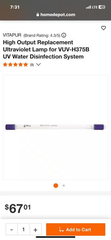 PUR Clear Uv Lamp and Sleeve Replacement Kit at Lowes.com