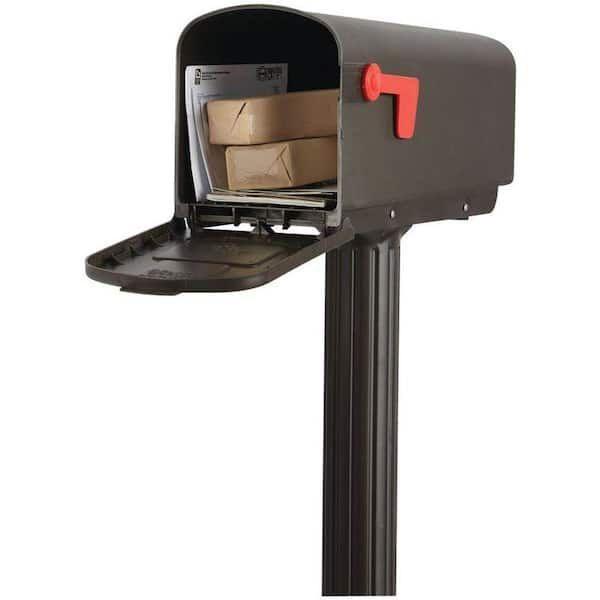 Architectural Mailboxes Ground Mount Brown Plastic Standard Mailbox ...