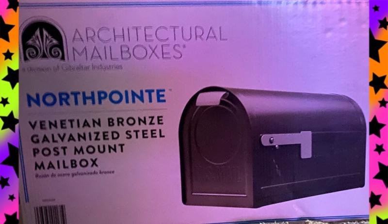 Architectural Mailboxes Post Mount Bronze Metal Large Mailbox NM160VAM ...