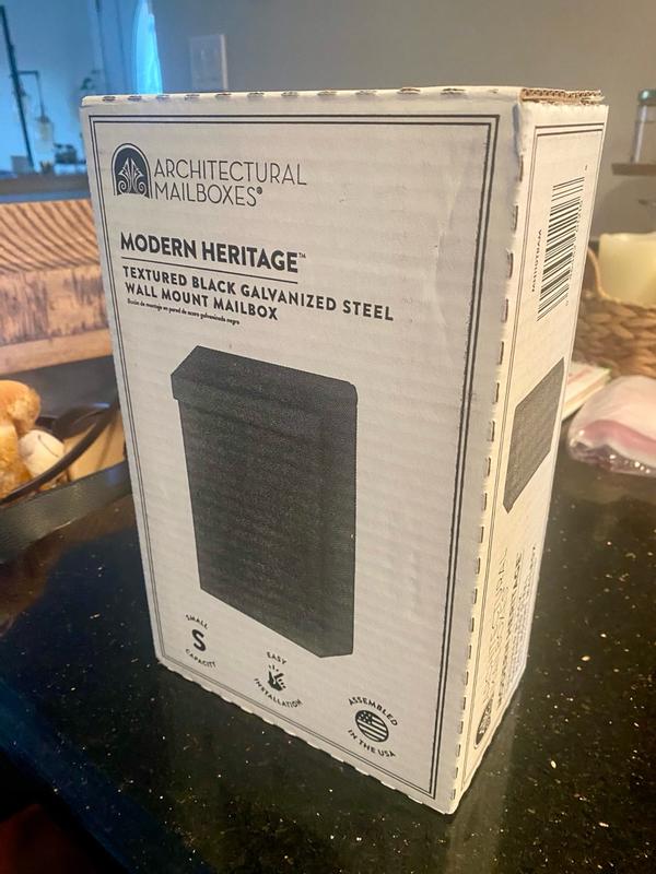 Architectural Mailboxes Modern Heritage Metal Small Mailbox Black in ...