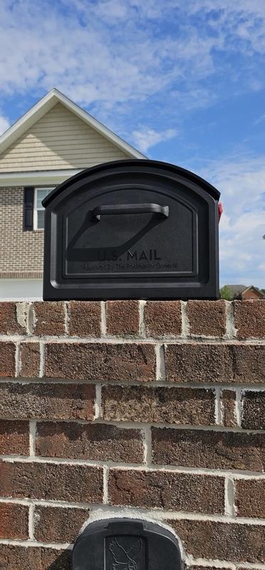Architectural Mailboxes Post Mount Black Plastic Extra Large Mailbox ...
