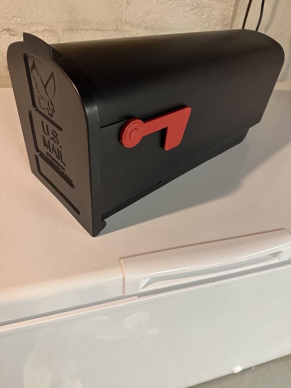 Architectural Mailboxes Post Mount White Plastic Standard Mailbox ...