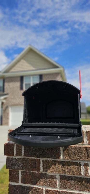 Architectural Mailboxes Post Mount Black Plastic Extra Large Mailbox ...