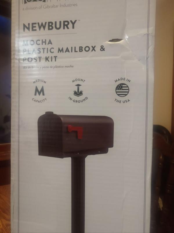 Architectural Mailboxes Ground Mount Brown Plastic Standard Mailbox ...