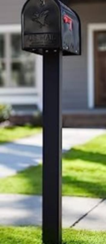 Architectural Mailboxes Black Aluminum 4 x 4 Mount Mailbox Post ...