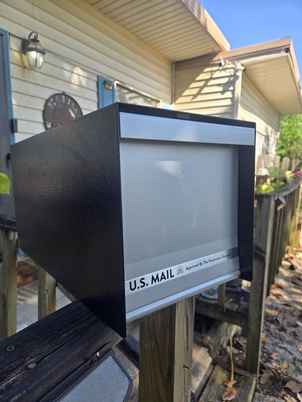 Architectural Mailboxes MailMax Metal Large Mailbox Black in the ...