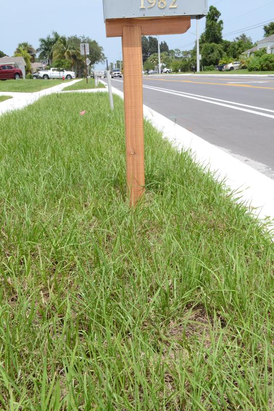 Architectural Mailboxes Drive-in metal stake Brown Wood in the Mailbox ...