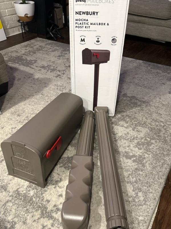 Architectural Mailboxes Ground Mount Brown Plastic Standard Mailbox ...