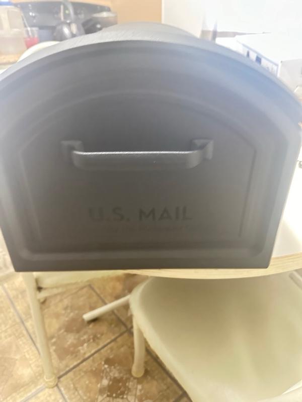Architectural Mailboxes Post Mount Black Plastic Extra Large Mailbox ...