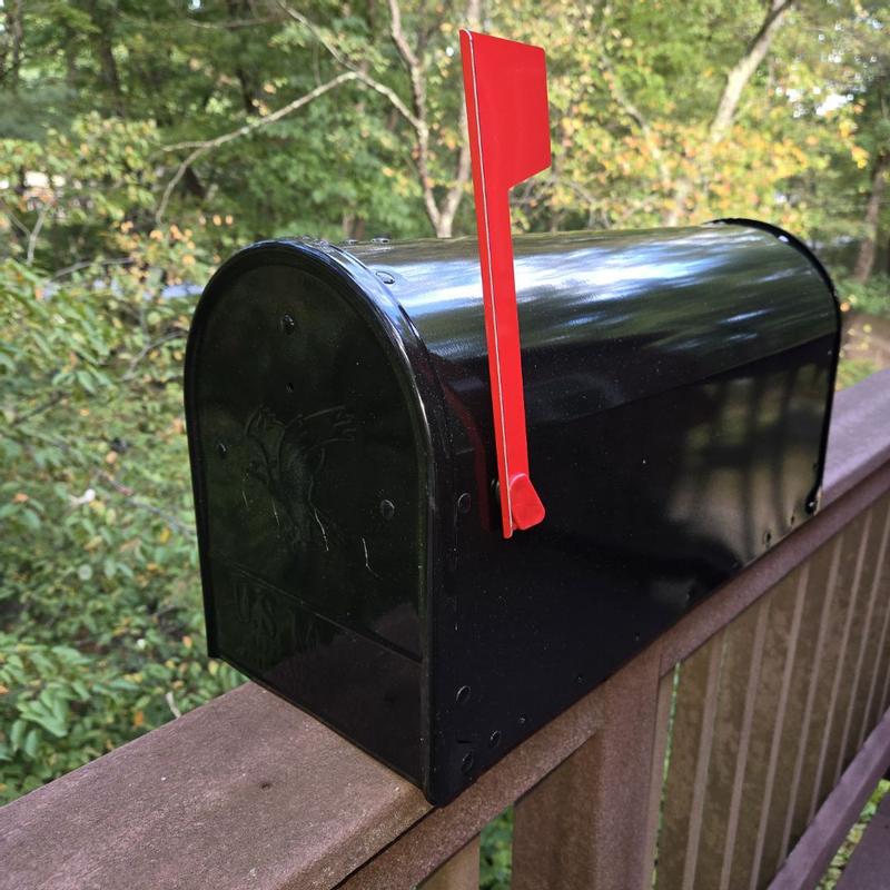 Architectural Mailboxes Post Mount Black Metal Large Mailbox OM160BAM ...