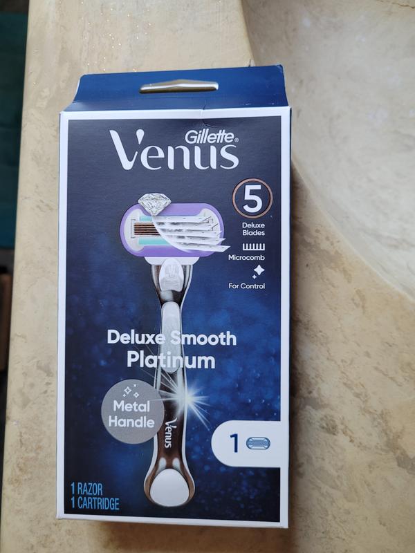 Customer Reviews: Gillette® Venus Platinum Extra Smooth Women's Razor With 1 Cartridge - Bed ...