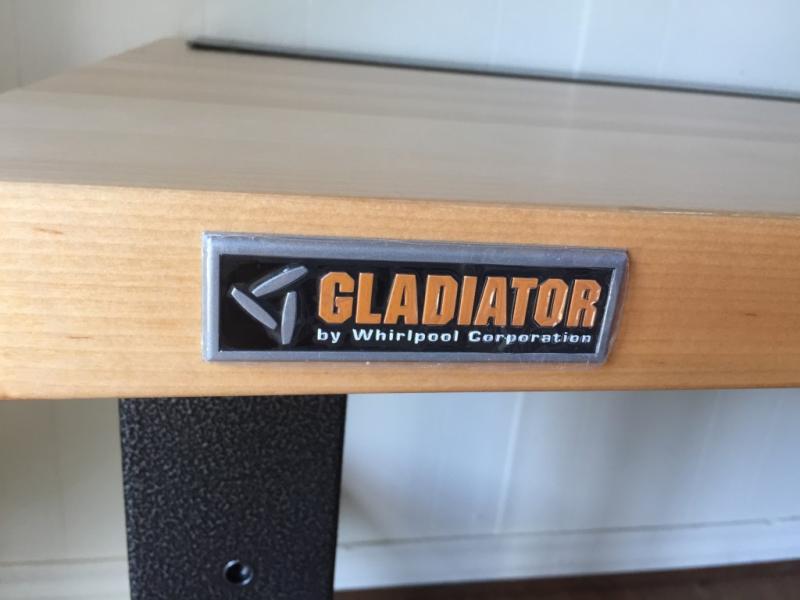 Gladiator Adjustable Height 48-in L x 41-in H Hammered Granite Wood ...