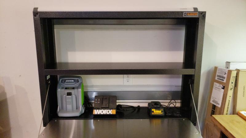 Gladiator 30.5-in L x 30.5-in H 1-Drawer Gray Slate Steel Work Bench ...