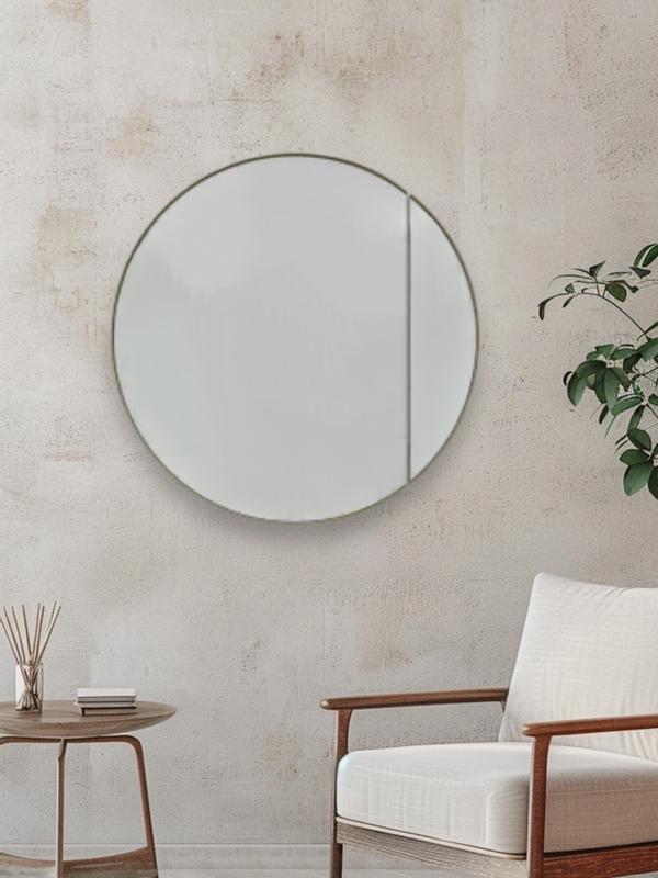 Glass Warehouse Aria 48-in x 32-in Surface/Recessed Mount Satin Brass ...