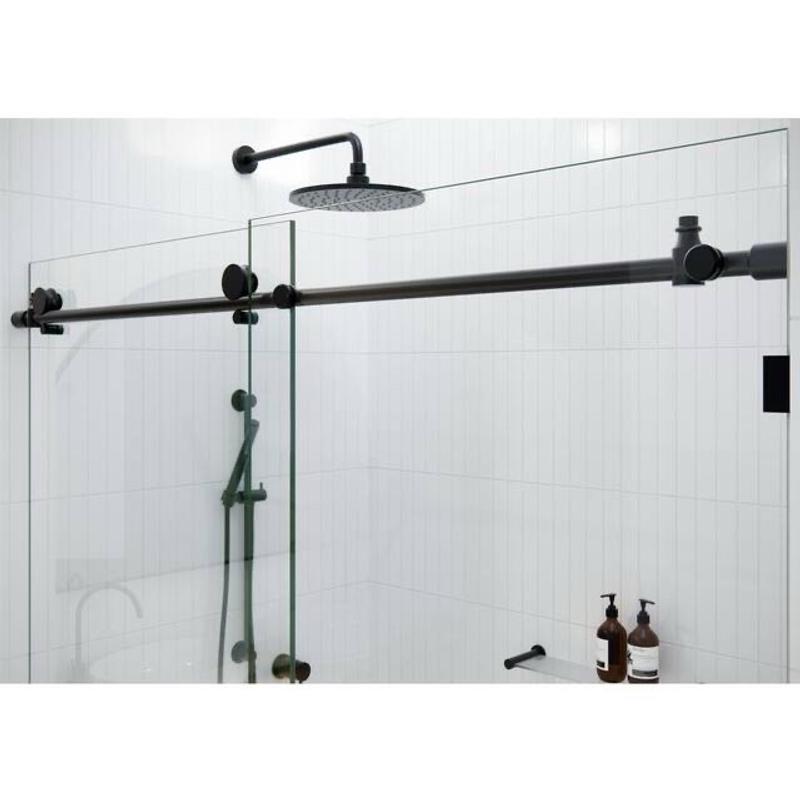 Glass Warehouse Nova Polished Chrome 72-in W x 78-in H Frameless Clear ...