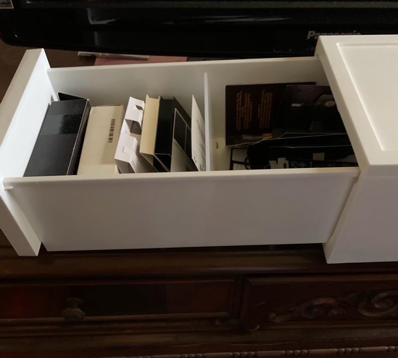 Astage White Stackable Polypropylene Storage Drawer 7.2-in H x 14.15-in ...