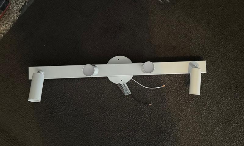 Globe Electric 4.8-in 4-Light White dimmable Integrated Modern ...