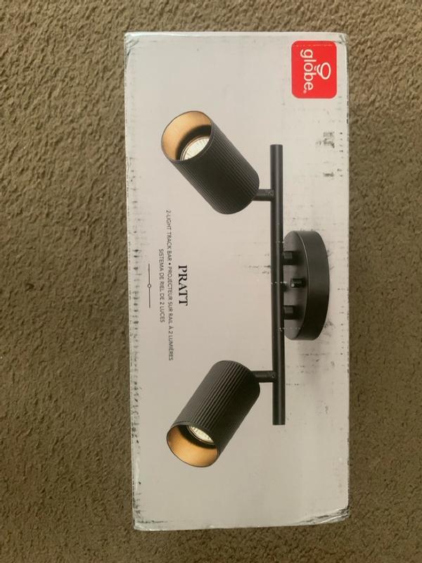 Globe Electric 4.75-in 2-Light Black dimmable Gu10 Pin Base Modern ...