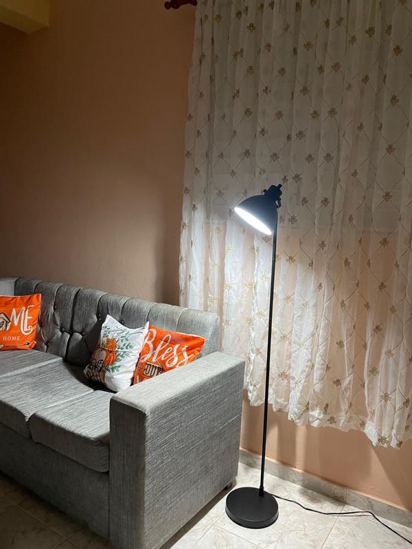 Globe Electric 6.5-in Matte Black Floor Lamp 91009780 at Lowes.com
