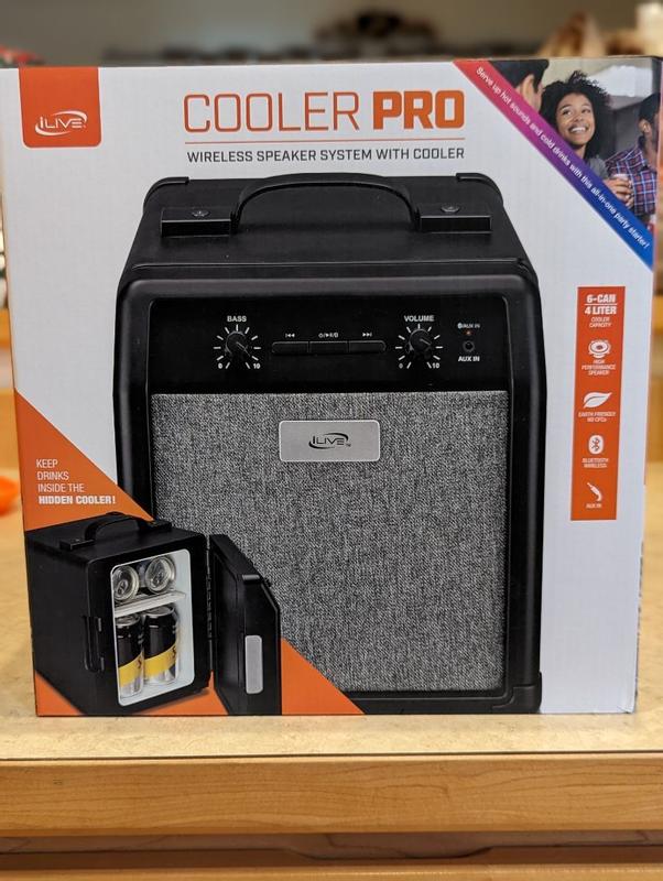 iLive Pro Wireless Speaker System Black 6 Cans Insulated Personal ...