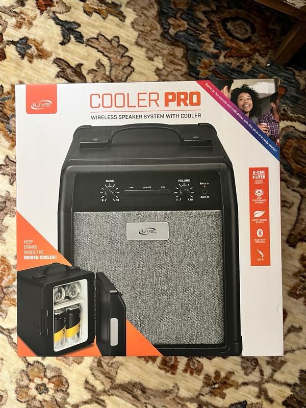 iLive Pro Wireless Speaker System Black 6 Cans Insulated Personal ...