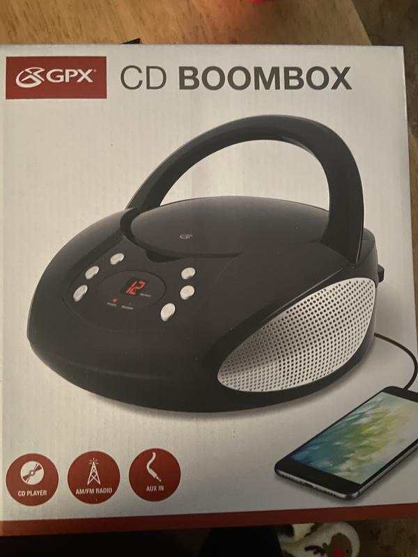 GPX Boom Box with DC Player and AM or FM Radio, BC112B - Macy's