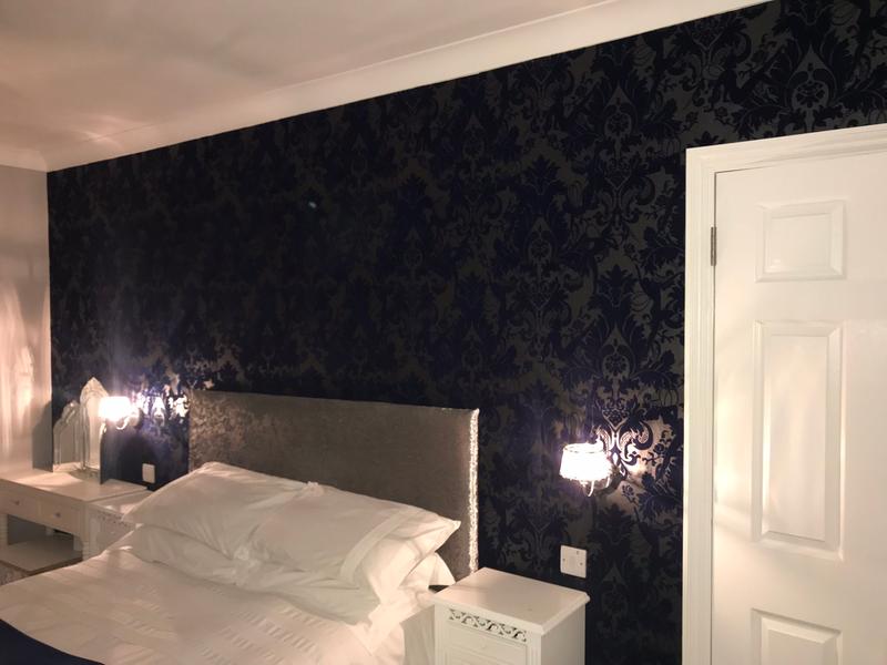 Graham & Brown Marcel Wanders 56-sq ft Blue Flock Textured Toile ...