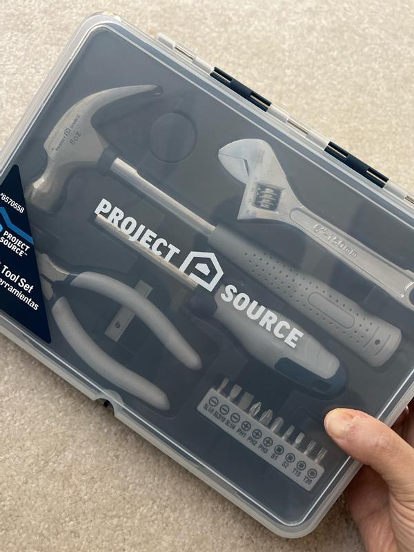 Project Source 15 -Piece Household Tool Set with Hard Case in the ...