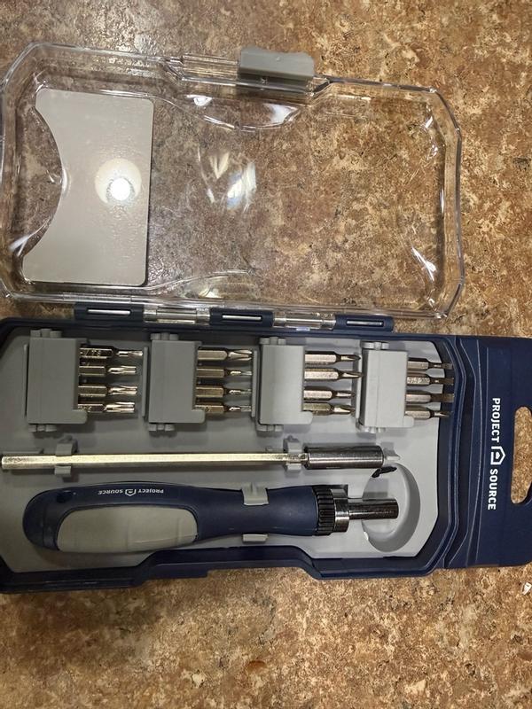 Project Source 18 -Piece 2-in Ratcheting Multi-Bit Combination Tip ...