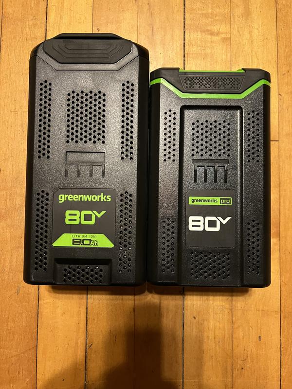 Greenworks 80-Volt 8 Ah, Lithium Ion (li-ion) Battery LB8080 at Lowes.com