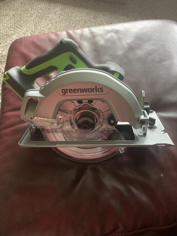 Greenworks 24-volt Max 4-1/2-in Brushless Cordless Circular Saw Kit (1 ...