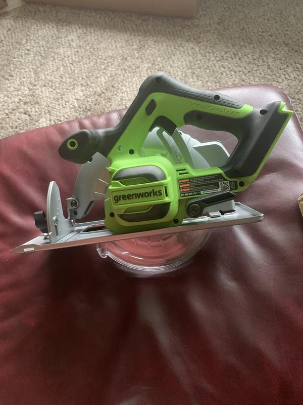 Greenworks 24-volt Max 4-1/2-in Brushless Cordless Circular Saw Kit (1 ...