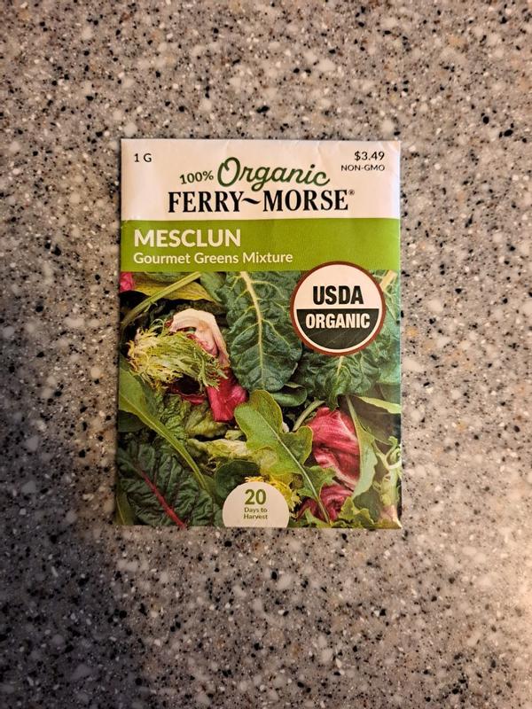Ferry-Morse Organic Mesclun Seeds 1.8 Gram(s) in the Vegetable & Herb ...