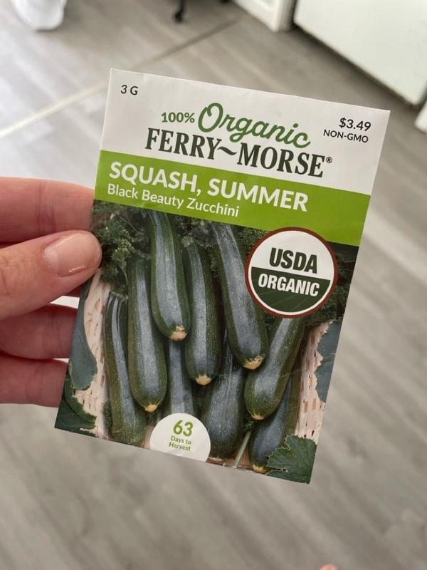 Ferry-Morse Organic Squash Seeds 5.3 Gram(s) in the Vegetable & Herb ...