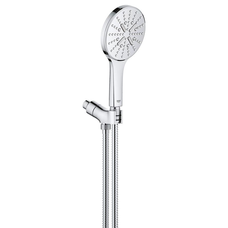 GROHE Rainshower Starlight Chrome 1-handle Handheld Round Shower Faucet ...