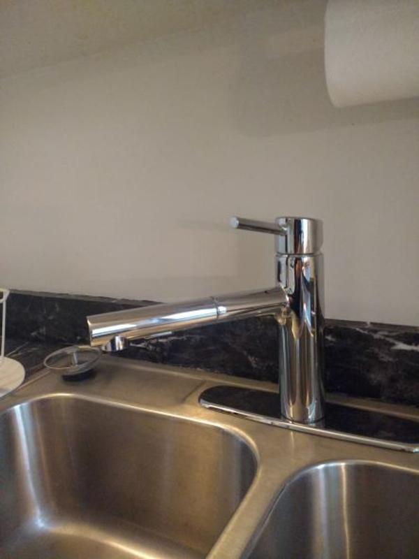GROHE Concetto Chrome Single Handle Pull-out Kitchen Faucet 31453001 at ...