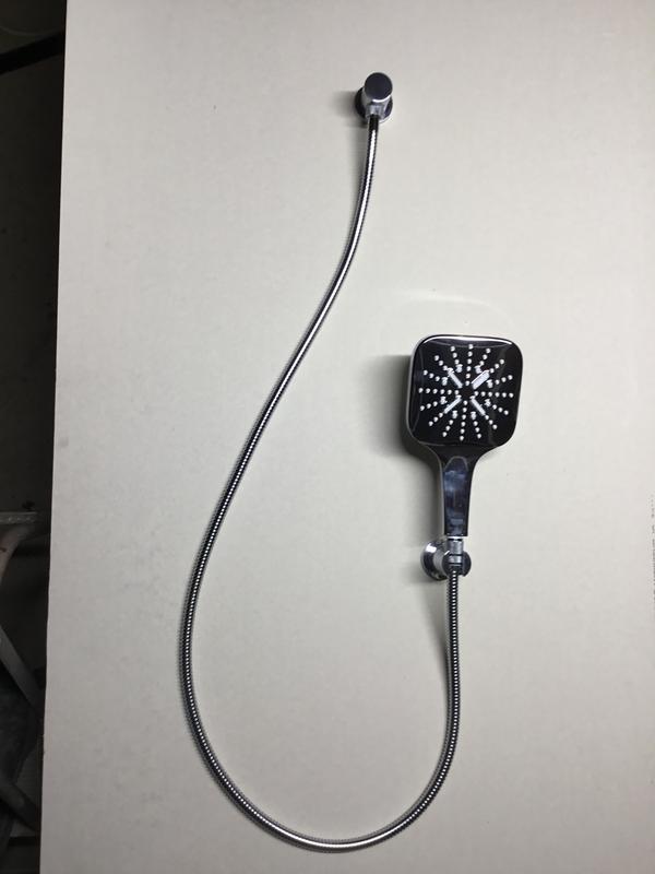 GROHE Rainshower Hard Graphite 1.97-in Shower Hand Shower Holder ...