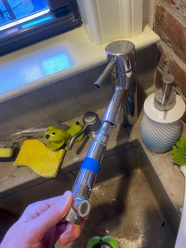 GROHE Concetto Chrome Single Handle Pull-out Kitchen Faucet 31453001 at ...