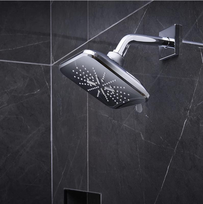 GROHE Starlight Chrome Multi-function Square Shower Faucet 26797000 at ...