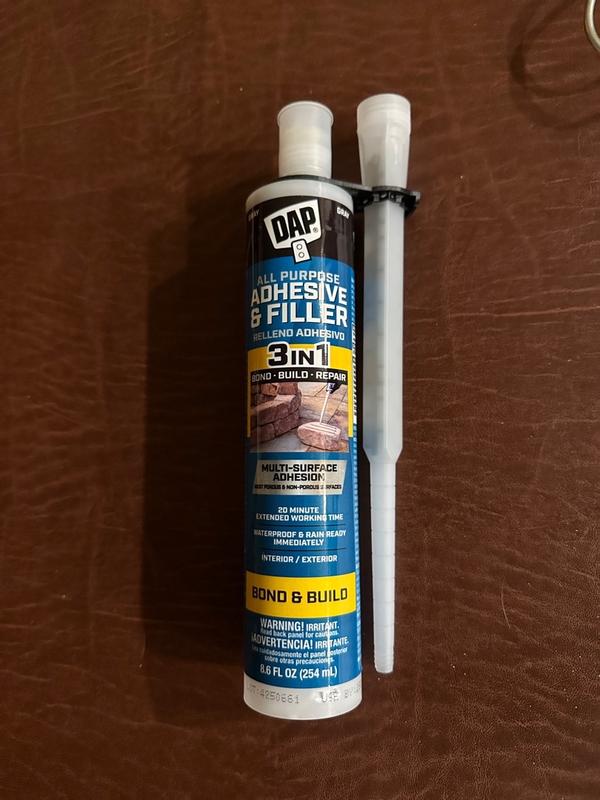 DAP Polymer-based Gray Multi-use Exterior Construction Adhesive (8.6 ...