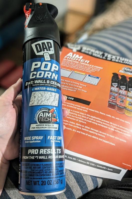 DAP 2in1 25-fl oz White Popcorn Water-based Ceiling Texture Spray in ...