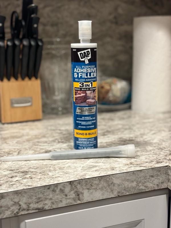 DAP Polymer-based Gray Multi-use Exterior Construction Adhesive (8.6 ...